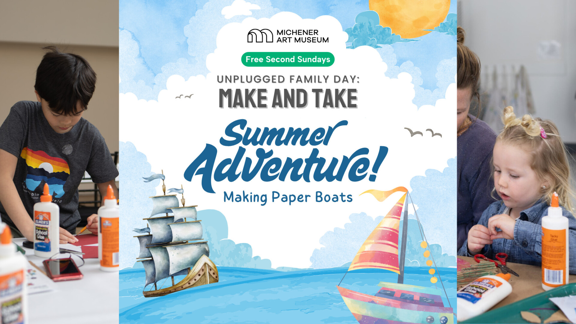 Unplugged Family Day: Summer Adventures! Making Paper Boats - Michener ...